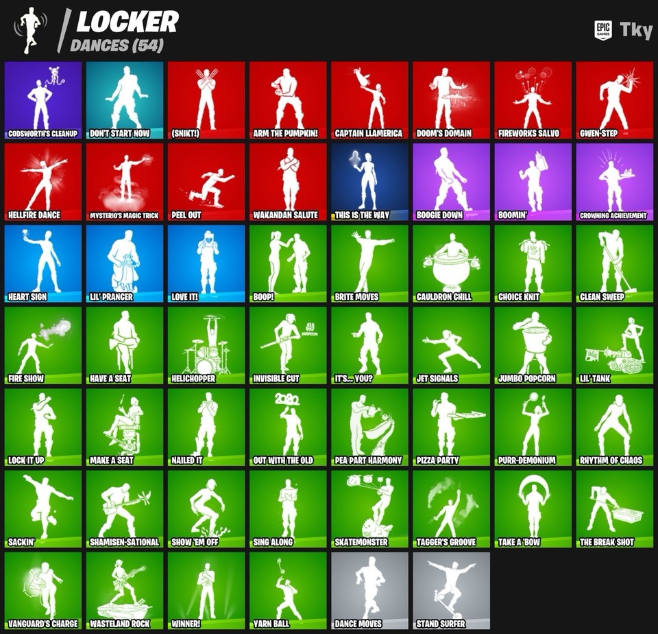 wildcat fn account 70 skins 57 emotes | eBay