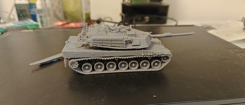 3D printed 1/72/48 Leopard 2 Main Battle Tank chassis +M1 Tank turret ...