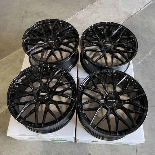 Used 20x9 Varro VD06X 5x114.3 38 73.1 Gloss Black Wheels set-4 | eBay