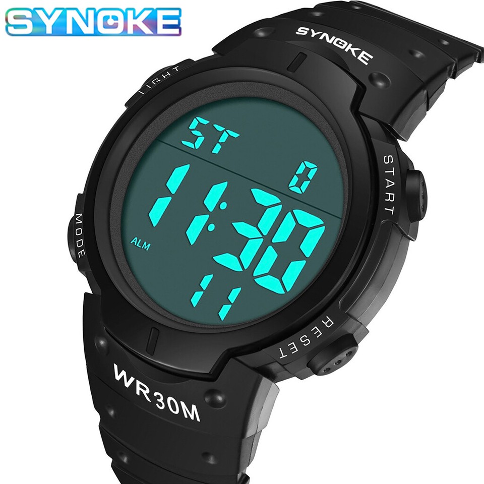 Men Waterproof Digital Sports Watch Military Tactical LED Backlight ...