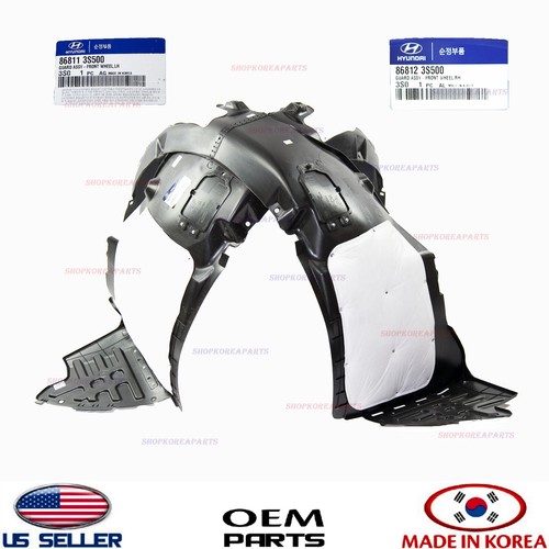 GENUINE OEM Fender Liner Front LEFT + RIGHT Set 2011-2014 Hyundai ...