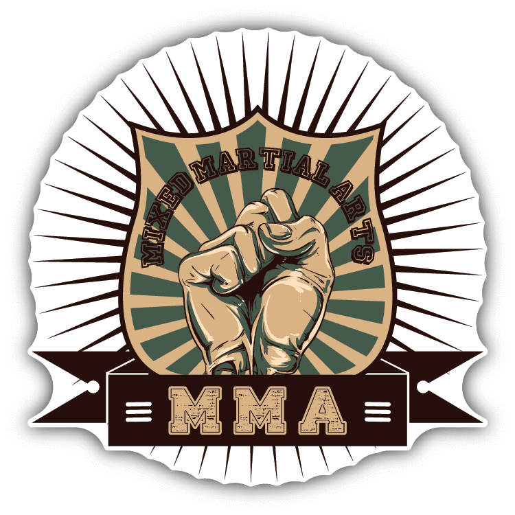 Mixed Martial Arts MMA Car Bumper Sticker Decal 5" x 5" | eBay
