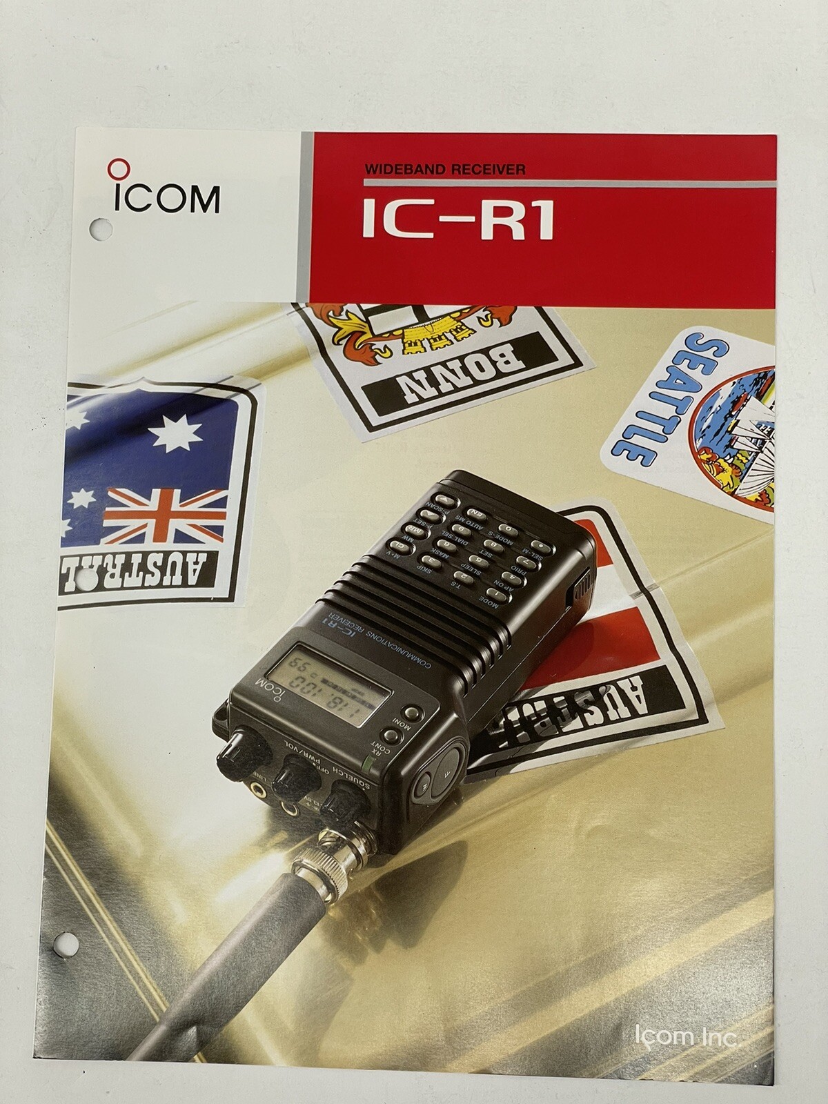 ICOM IC-R1 Wideband Receiver Sales Brochure | eBay