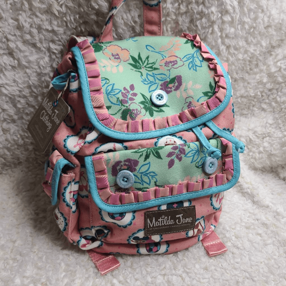 Matilda Jane Little Learners Mini Floral Backpack NWT | eBay
