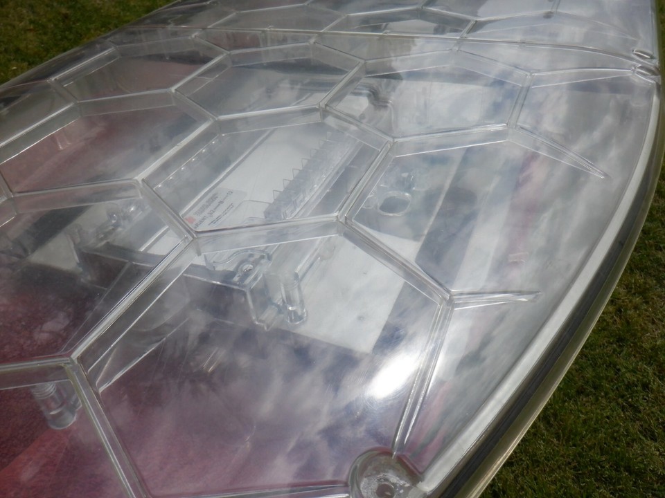 FEDERAL SIGNAL ARJENT LIGHT BAR CLEAR SHELL REPLACES YOURS • POLISHED ...