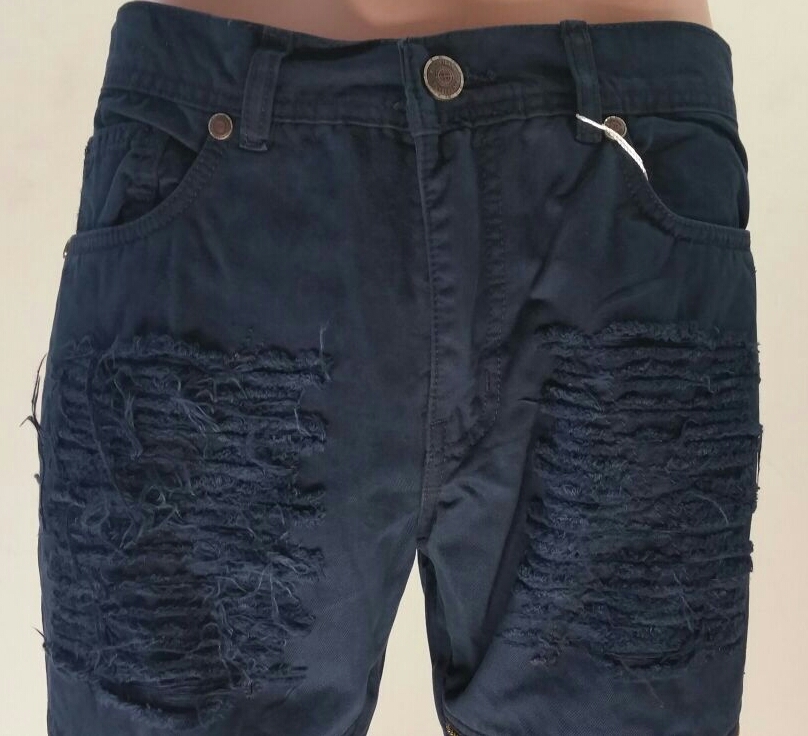 Men's Distressed Ripped Biker Pants Size: 30 to 44 | eBay