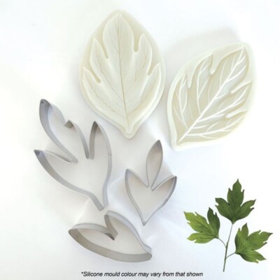 Cake Craft Peony Leaf Cutter Set - 5 Piece Set | eBay
