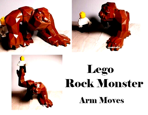 LEGO Rock Monster Big Guy Arm Moves Holds Figures or Boulder Fun to ...