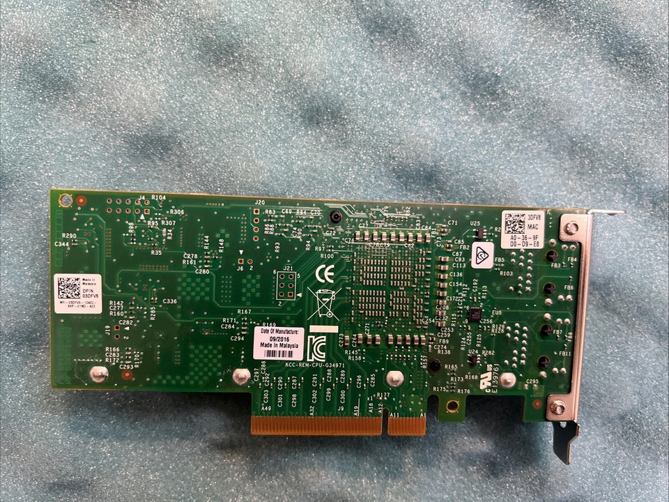 Dell Intel X540-T2 Dual Port 10Gb Network Adapter Low Profile 03DFV8 | eBay