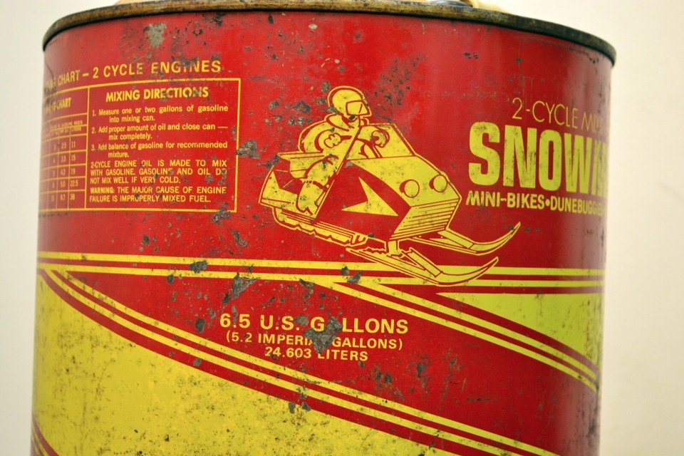 Vtg STANCAN 6.5 Gallon 2 Cycle Mixing Can Snowmobile Outboard Motors ...
