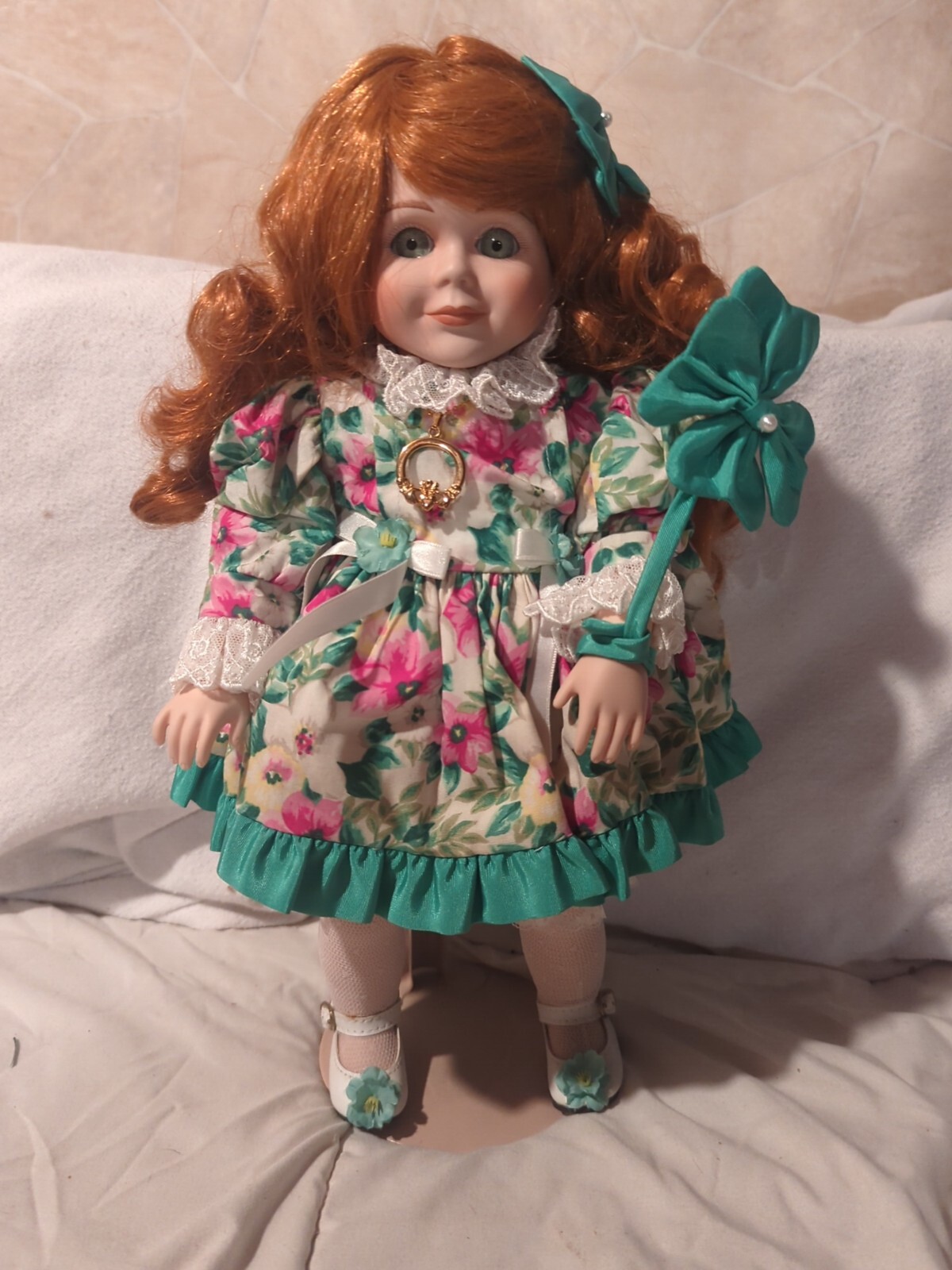 Betty Jane Carter Doll Goebel Kathleen Irish Red Hair Musical Wind 15 ...