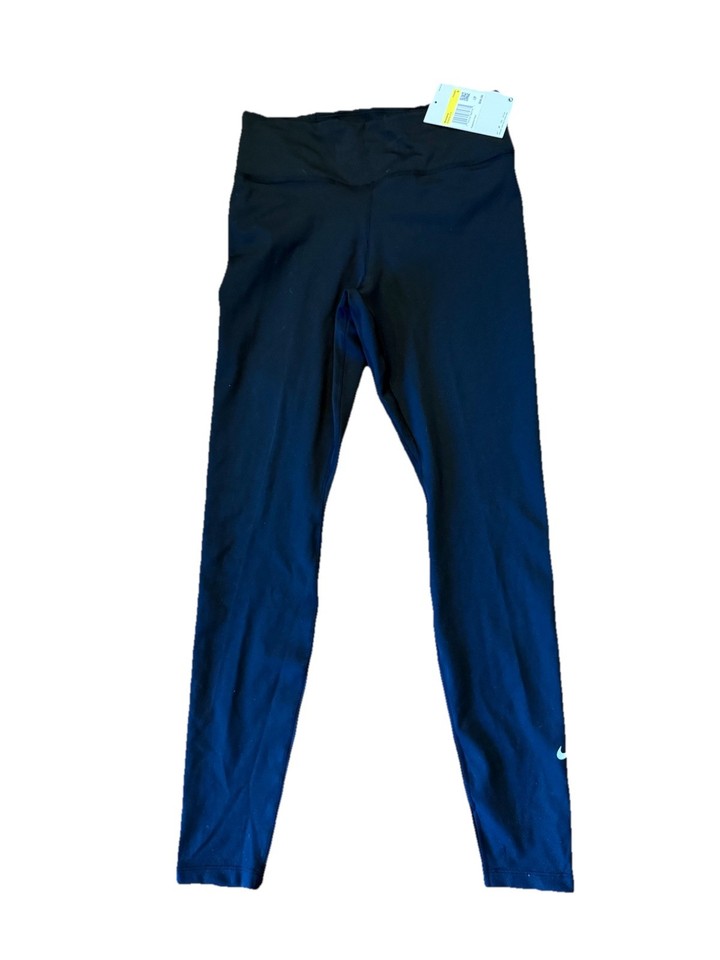 Nike One Dry-Fit Full Length Leggings Size Small Black NWT DD0252-010 ...