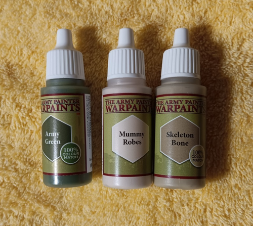 Sale army painter wargaming WH40k mummy robe army green skeleton bone ...