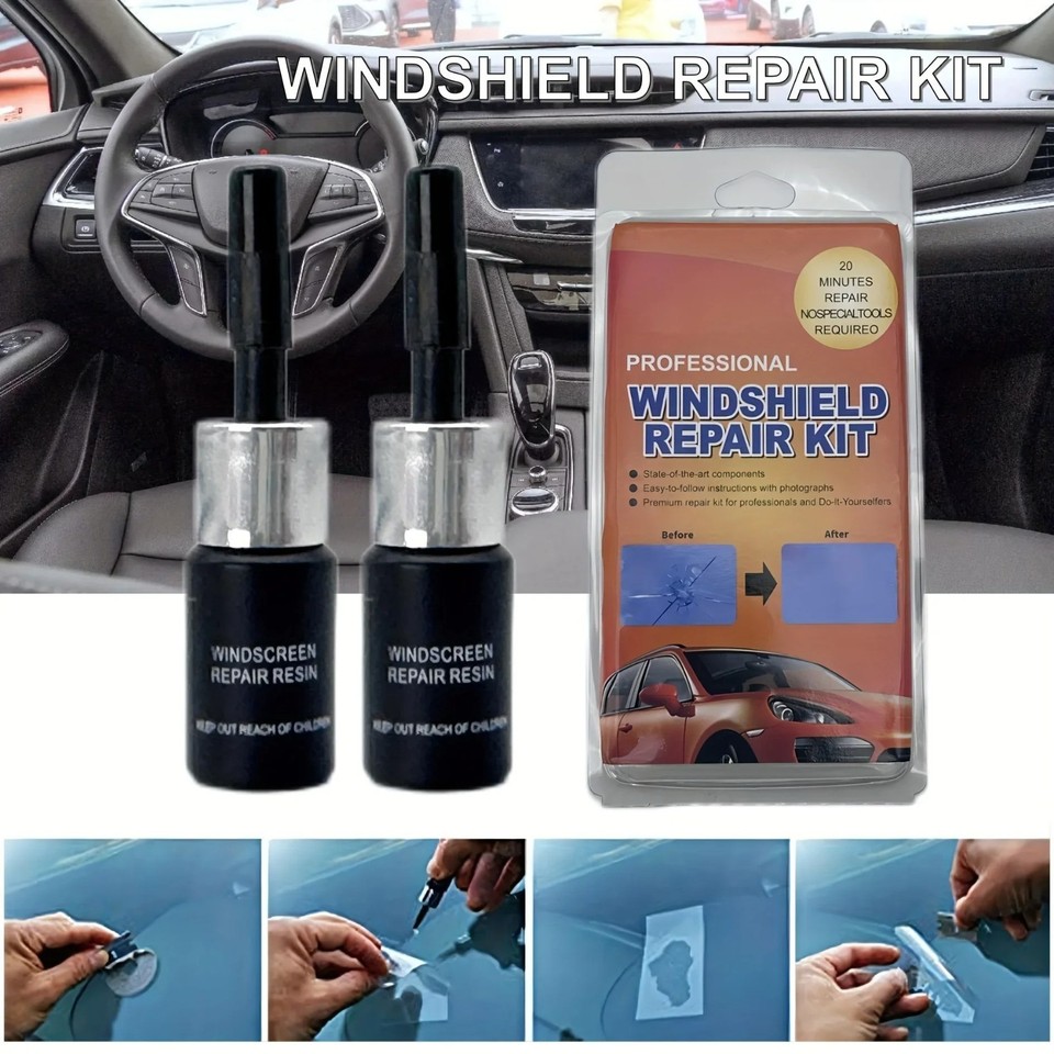 Automotive Glass Nano Repair Fluid Glass Car Window Crack Chip Repair ...