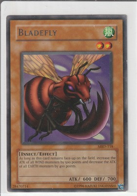 Bladefly Foil Vintage Yu-Gi-Oh! TCG Metal Raiders MRD-118 Unlimited ...