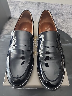 Franco Sarto Cassandra Black Patent Leather Womens Shoes 9M w/ box