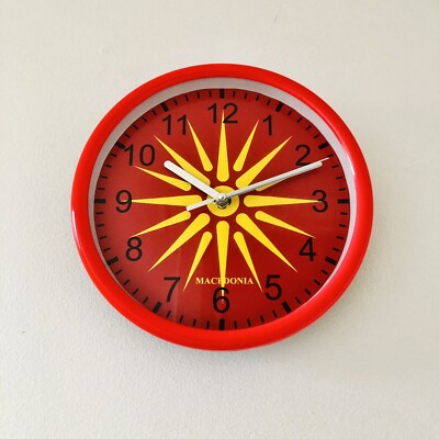 MACEDONIA Clock Hanging Wall Clock Style DIA. 225 mm Brand New | eBay ...