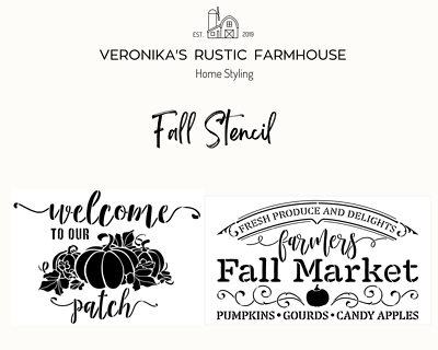 Rustic Stencil Template Rustic Handpainted Sign DIY With Free