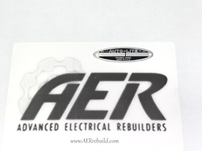 Small Auto-Lite Distributor ID Tag Nameplate Autolite Stamped W/ Your ...