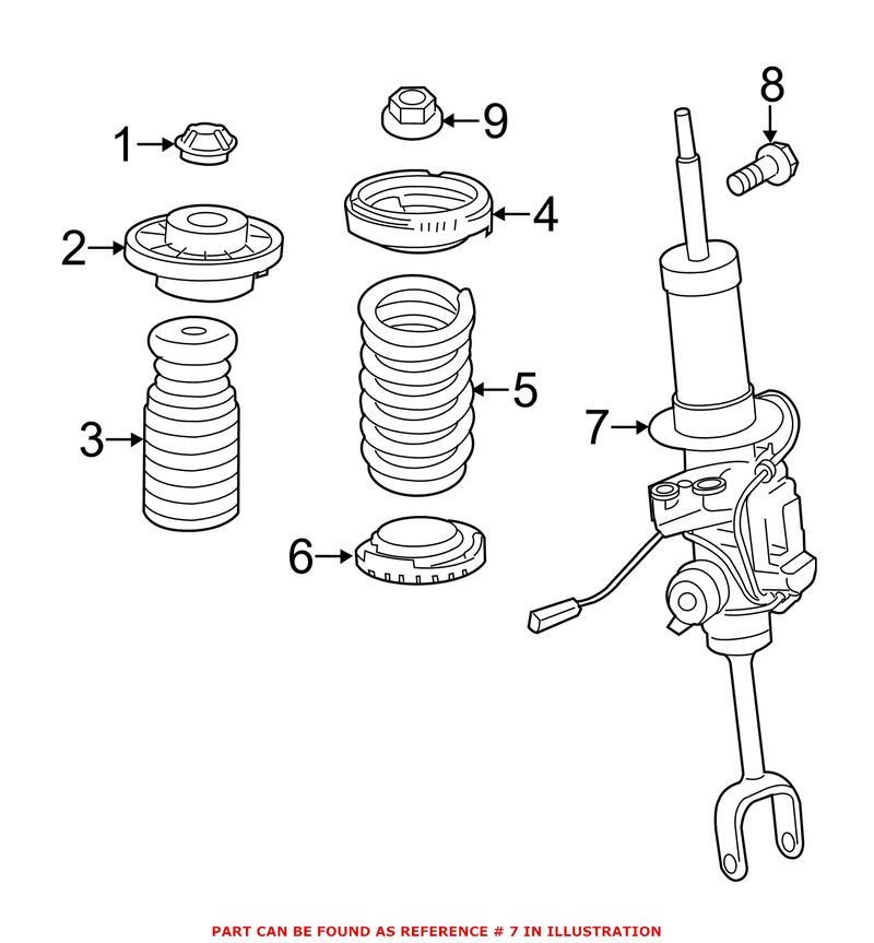 Genuine OEM Front Driver Left Suspension Strut For BMW 740Ld xDrive ...