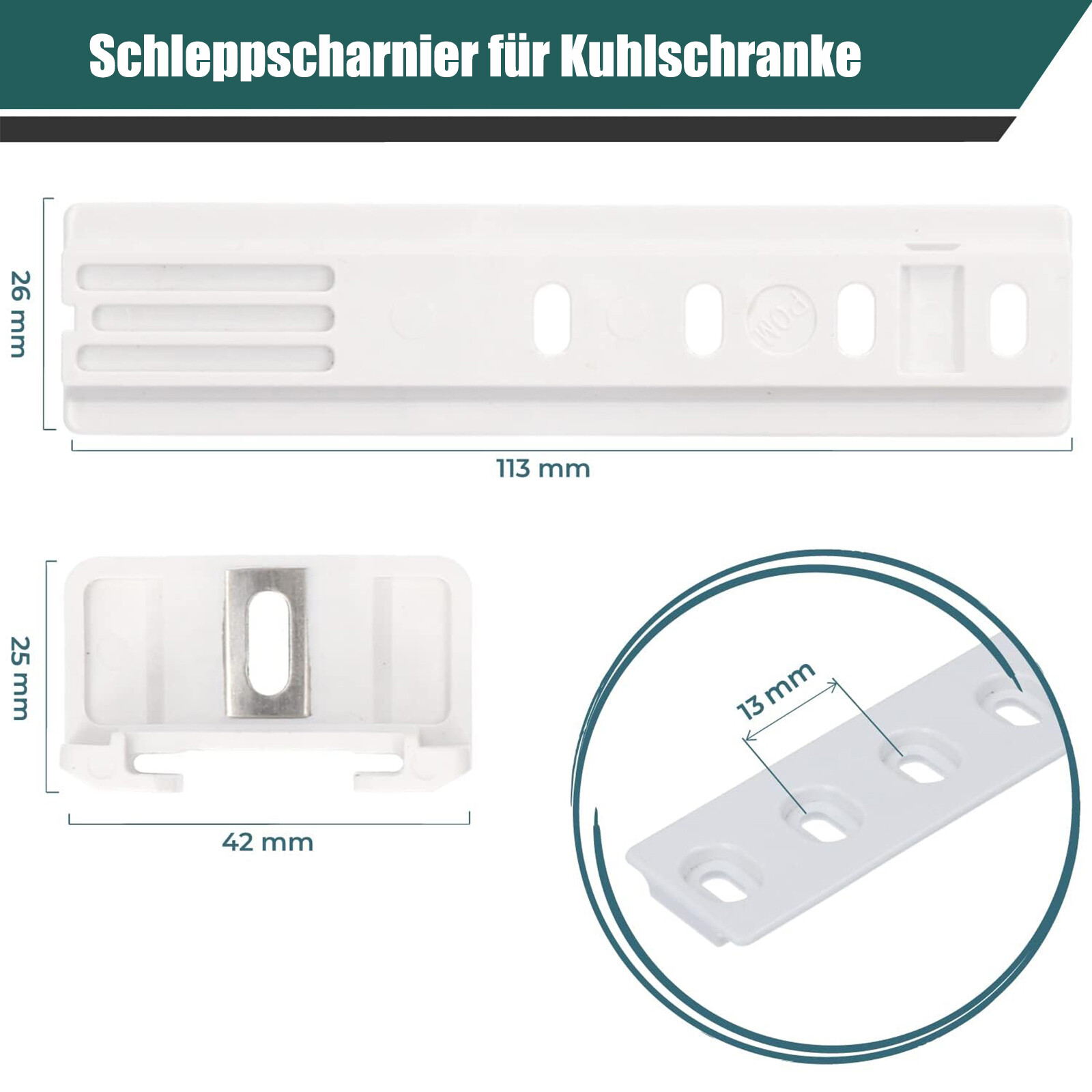 Integrated Fridge Door Fixing Slide Kit Mounting Universal Fit for ...