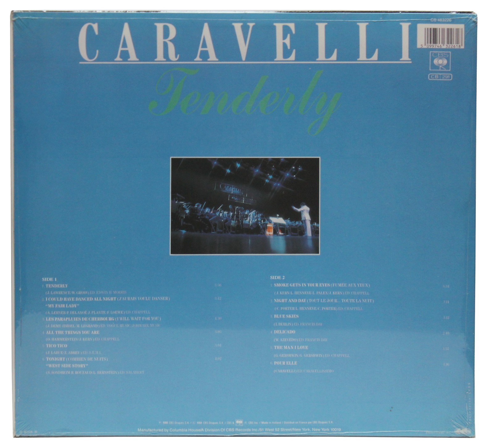 Caravelli Tenderly Et Son Grand Orchestre Vinyl Record LP Collectible ...