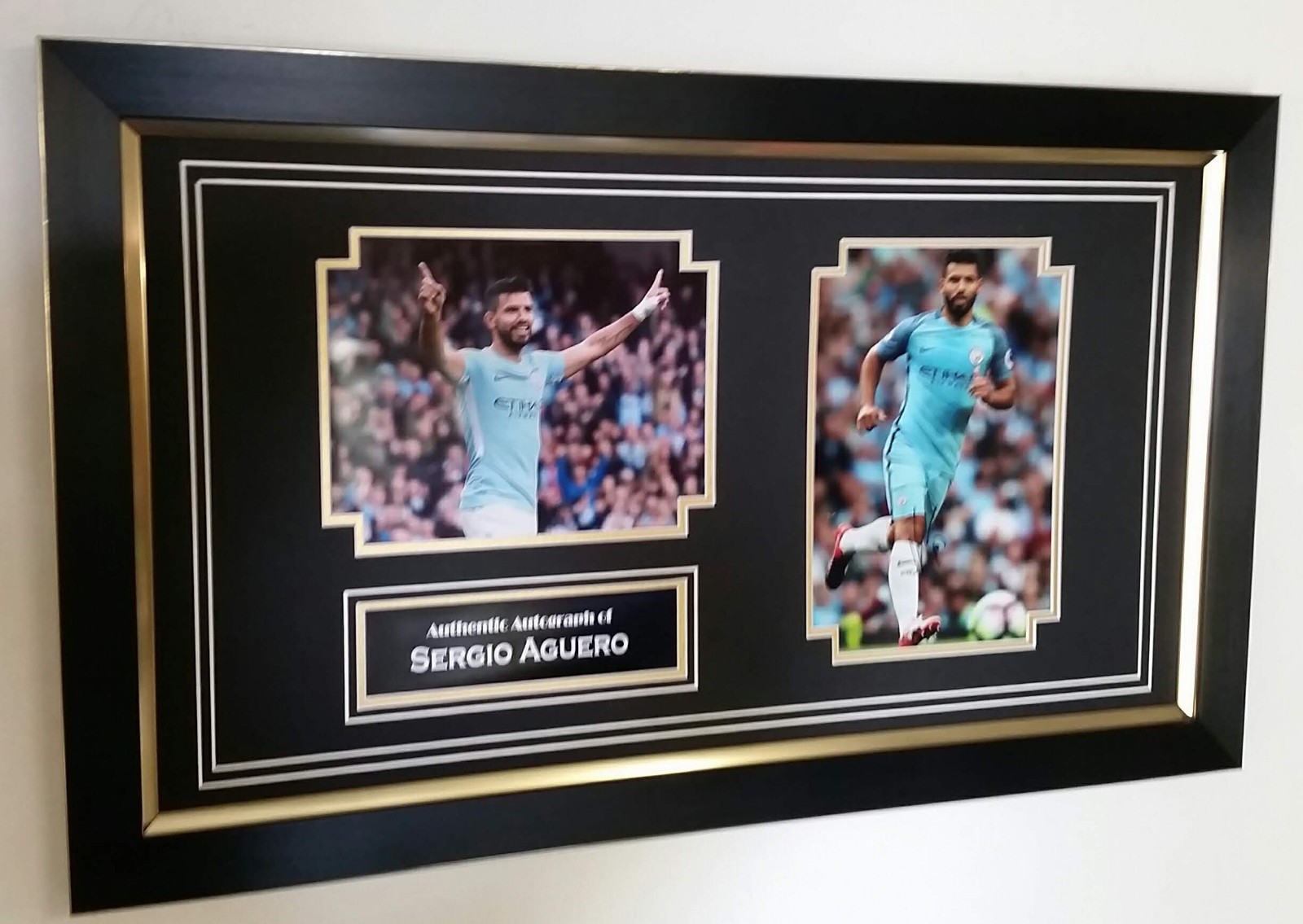 NEW Sergio Aguero Signed Photo Picture Autographed Display | eBay