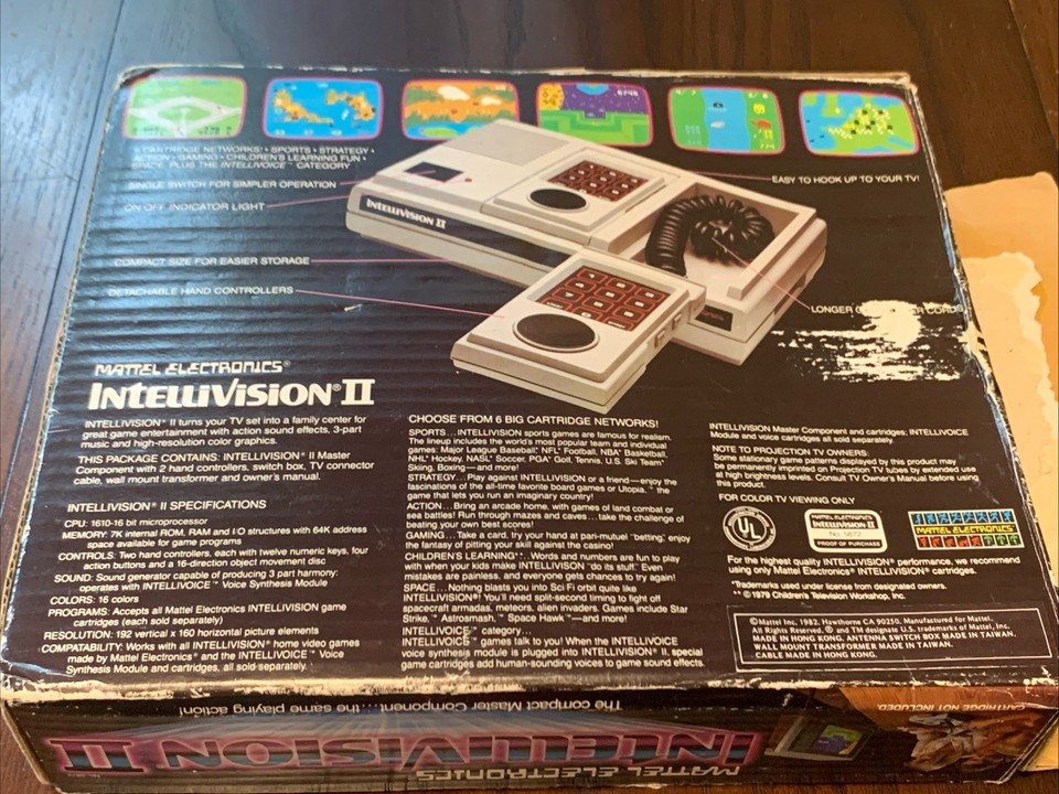 Vintage Intellivision 1 & 2 Video Game Consoles w/Box Cords Manual ...