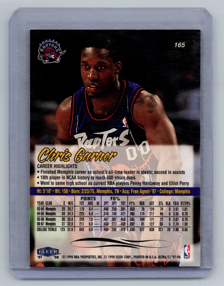 1997 Ultra #165 Chris Garner | eBay