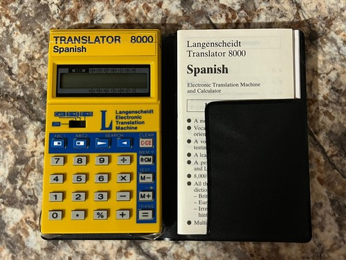 Langenscheidt 8000 Spanish Language Electronic Translator (needs ...