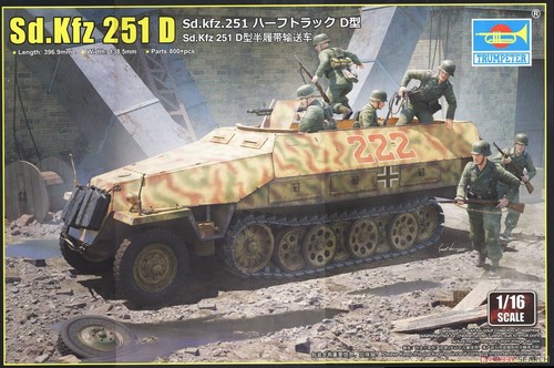 TRUMPETER 00942 1/16 Scale Sd.Kfz 251 D Plastic Model Kit 9580208009421 ...
