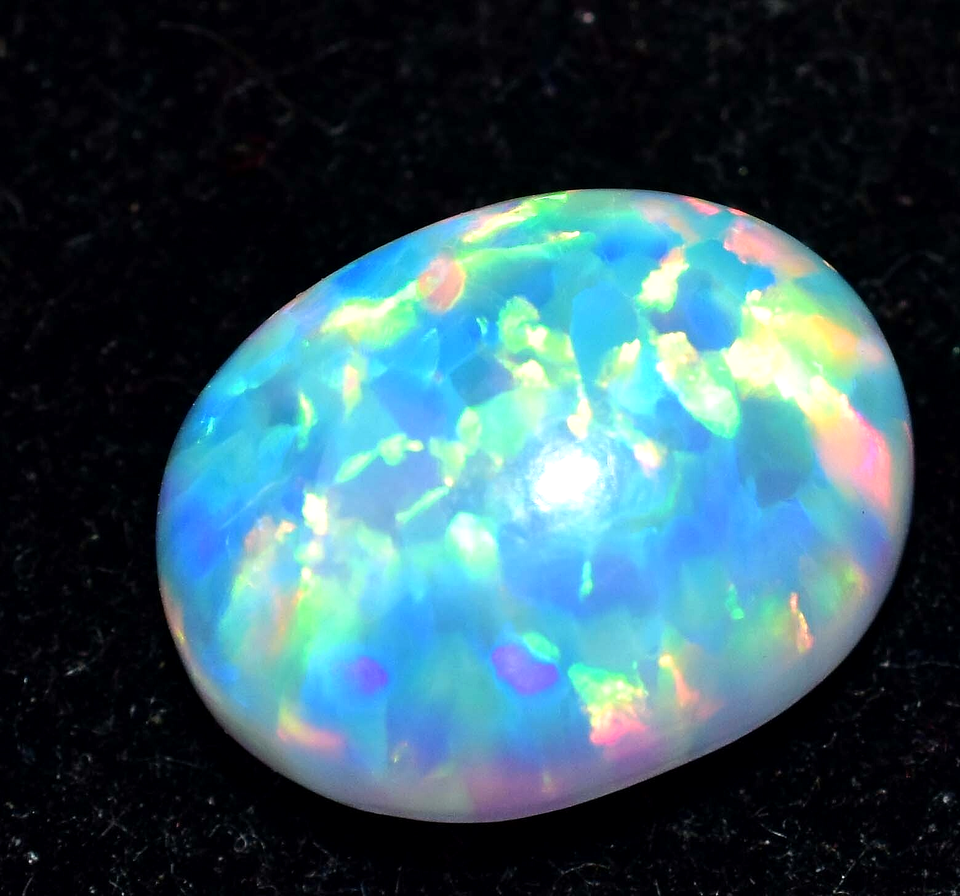 Natural White Fire Opal Australian Untreated 7.15 Ct Certified Loose ...