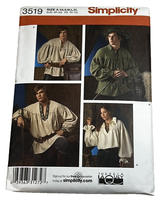 Simplicity Pirate Shirt Pattern