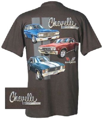 MEN'S CHEVELLE T-SHIRT GRAY 3 CHEVELLES SS 396 TURBO JET S-XL24.99+2XL ...