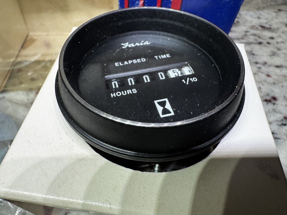 Faria Boat Hour Meter 2" Black | eBay