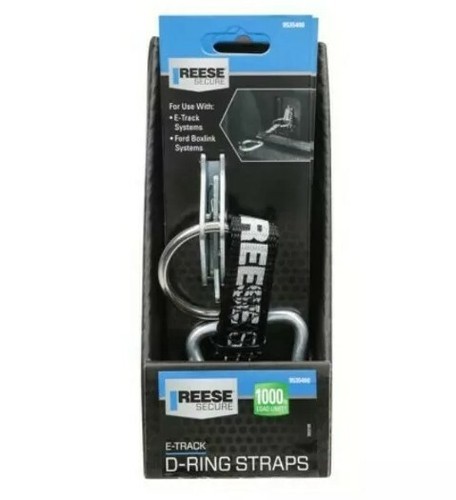Reese Secure E-Track D-Ring Strap (Black/Silver) - 9535400 [B3] | eBay