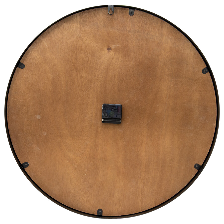 60 cm Large Clock Round Wood Art Room Décor 'Love Grows Here' Wall ...