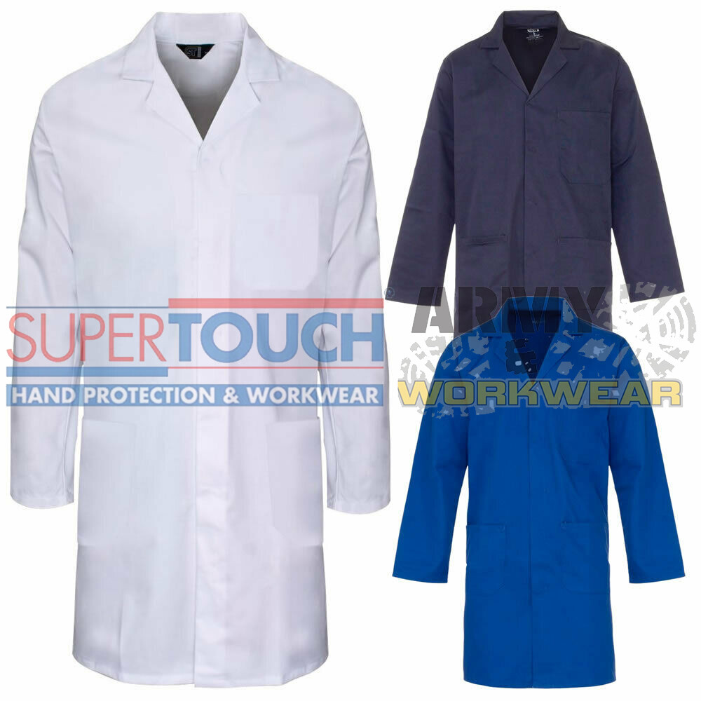 ST Lab Coat Warehouse Work Stores Coat Hard Wearing Polycotton 3 Pocket ...