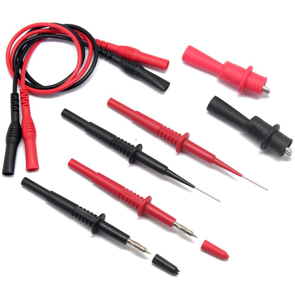 AideTek Test leads set for FLUKE EXTECH Meter needle tipped tip test ...