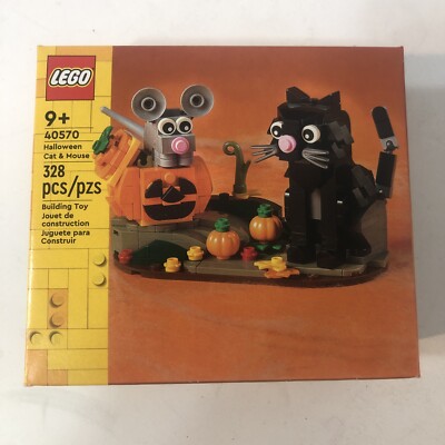 LEGO Halloween Cat & Mouse 40570 Building Kit, Whimsical Halloween -BOX ...