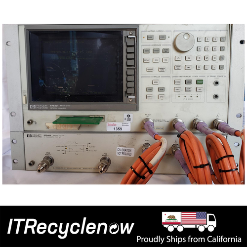 HP Agilent Vector Network Analyzer 8753D 85046B 3Ghz Test Set Option ...