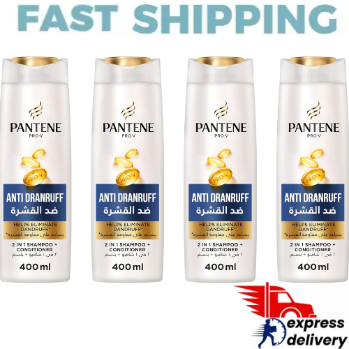 4X Pantene Pro-V Anti-dandruff 2-In-1 Shampoo & Conditioner 400ml Fast ...
