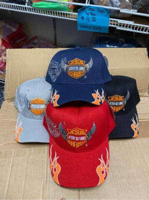 JESUS CHRIST JESUS IS LORD BIKER STYLE EMBROIDERED HAT CAP (BLACK) | eBay