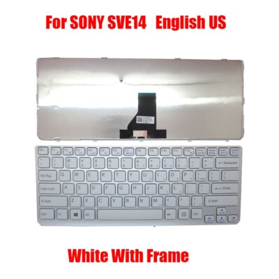 English US Laptop Keyboard For SONY VAIO SVE14 9Z.N6BSF.N01 149145511US ...