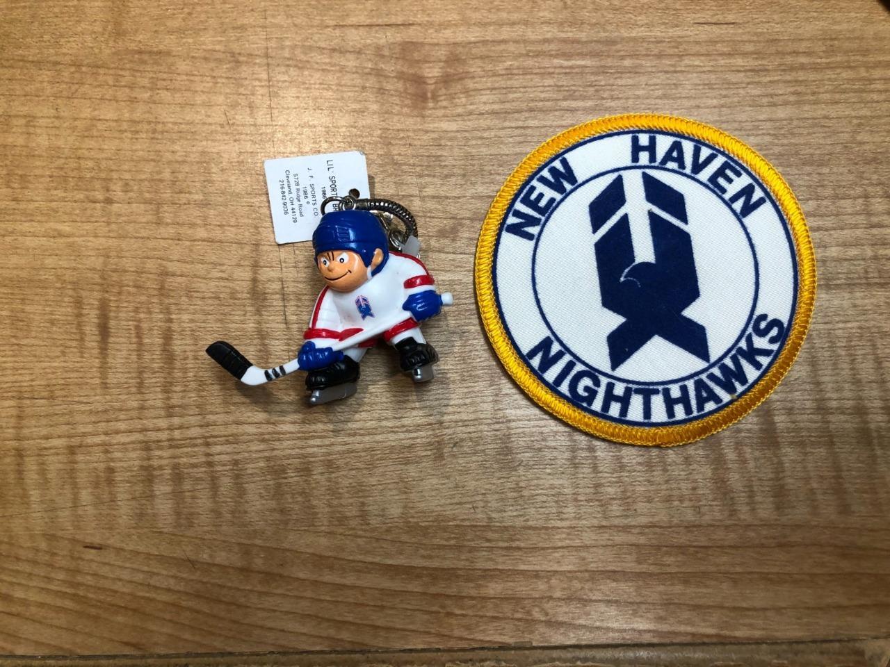 VINTAGE NEW HAVEN NIGHTHAWKS KEY CHAIN & PATCH, AHL, NEW HAVEN CT | eBay