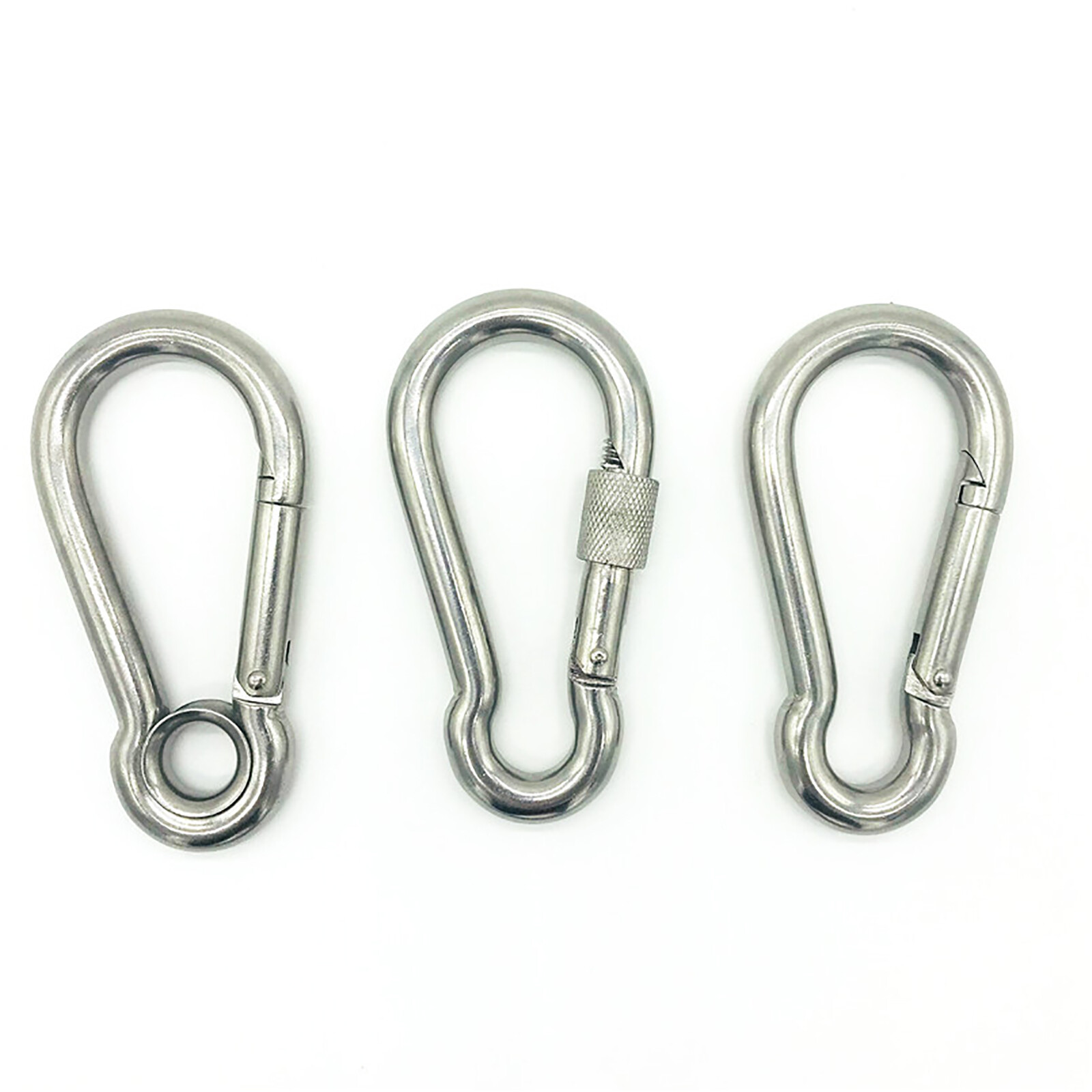 Stainless Steel Carabiner Snap Spring Hook Clip 316/304 Marine Grade ...
