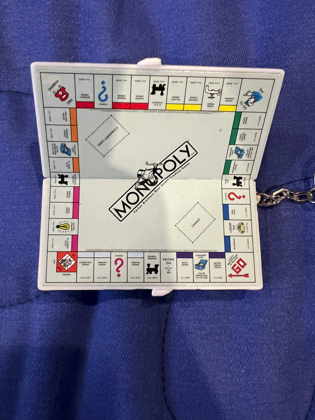 Monopoly Keychain-Hasbro Fun Mini Board Game Retro Vintage 1998 Travel ...