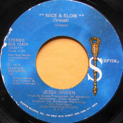 Jesse Green - Nice & Slow (7", Single, Styrene) | eBay