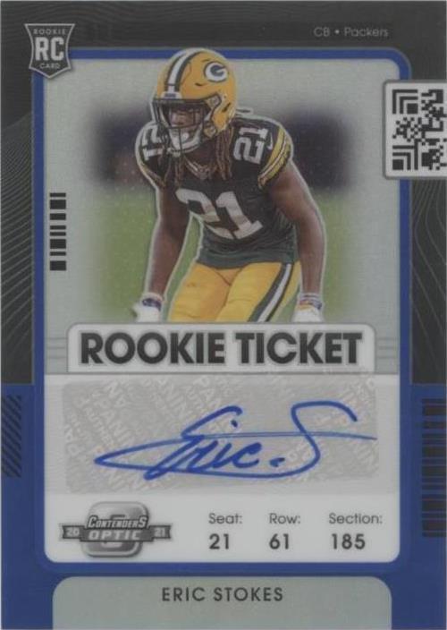 2021 Panini Contenders Optic - Rookie Ticket Autograph Eric Stokes #156 ...