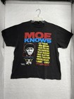 Vintage Three Stooges Shirt Mens XL Black Moe Knows 1990 Changes Tag ...
